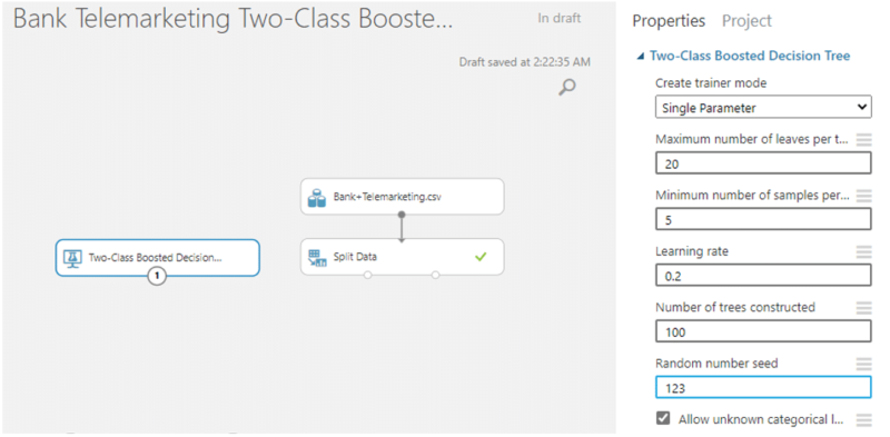 018-Two-Class Boosted Decision Tree - Cloudilar Azure